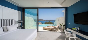 One Bedroom Serenity Suite, Private Pool, Sea View | Terraço/pátio interior