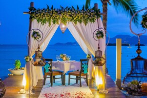 Espaço exterior para banquetes