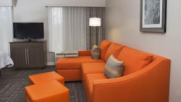 Suite, 2 camas queen-size, não fumadores | Roupa de alta qualidade, cofre no quarto, secretária