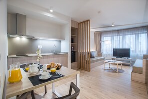 Apartamento superior, 1 quarto | Cozinha privada