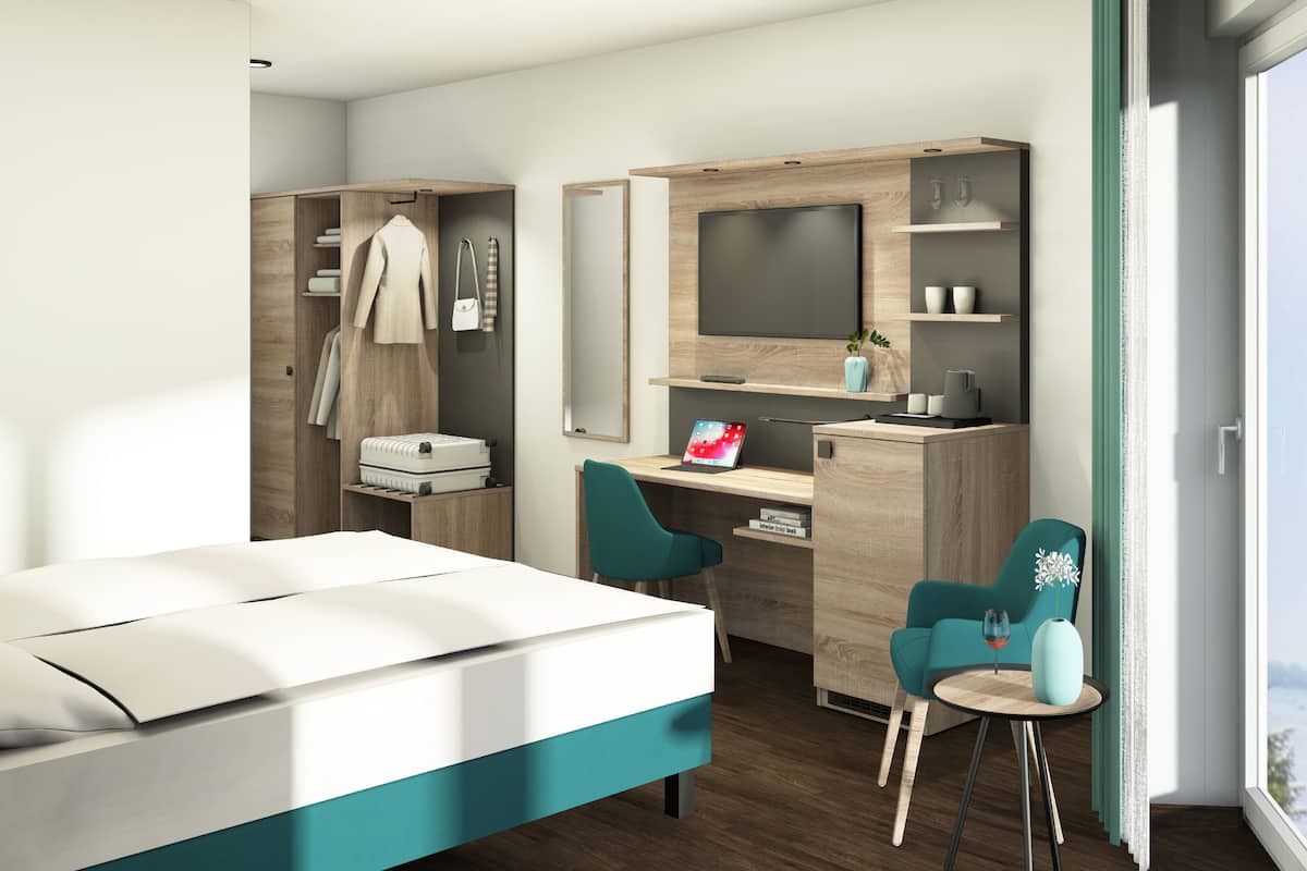 Quarto casal luxo | Roupas de cama premium, cofres nos quartos, individualmente mobiliados