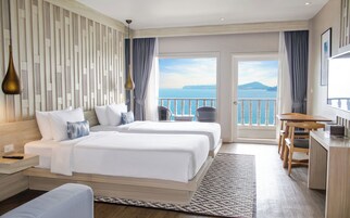 Ocean Breeze Twin | Vista para a praia ou o mar