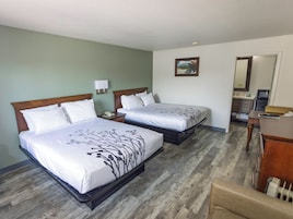 Quarto Standard, 2 camas queen-size, não fumadores | Wi-fi grátis, roupa de cama fornecida, despertadores