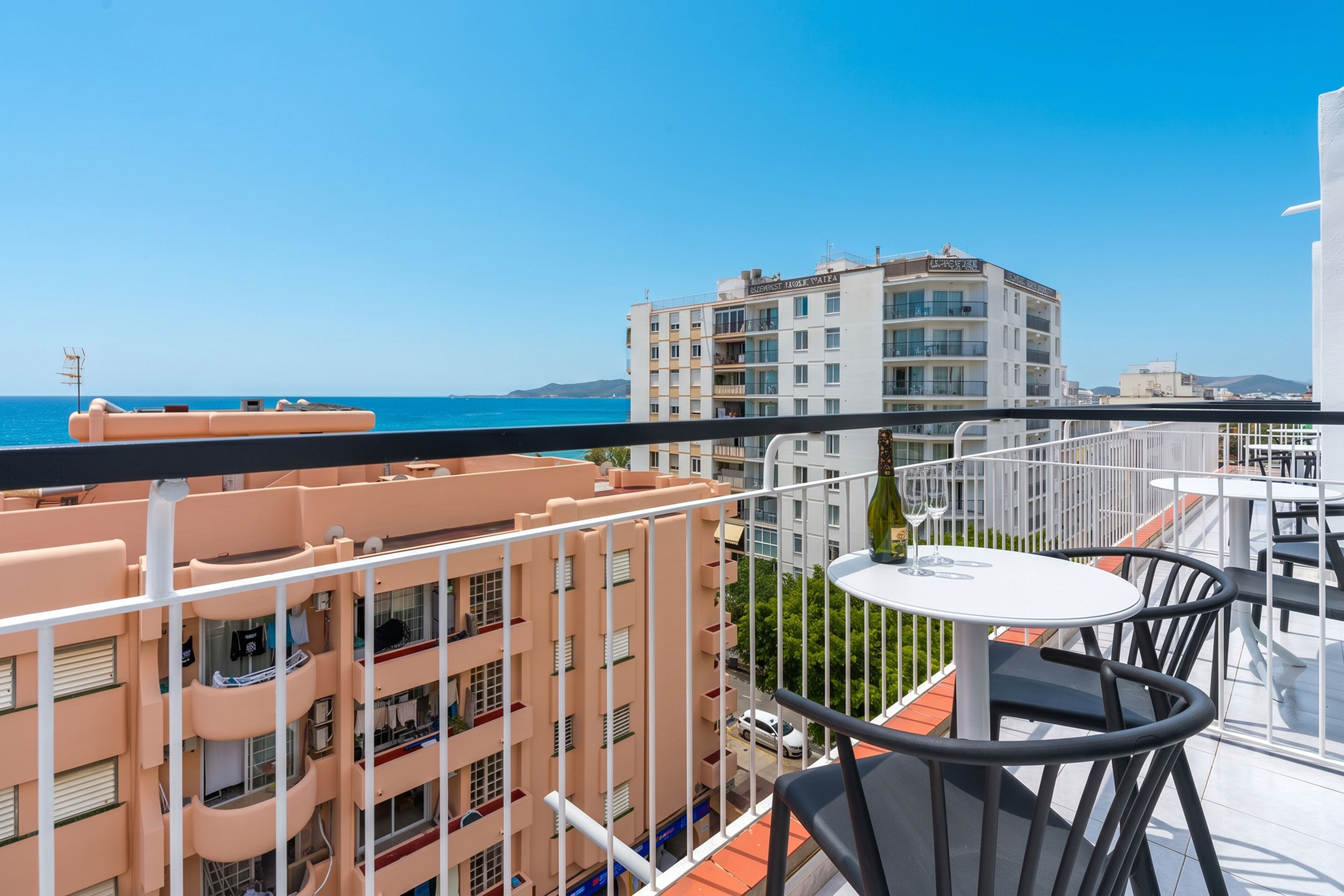 Quarto duplo, vista para o mar | Terraço/pátio