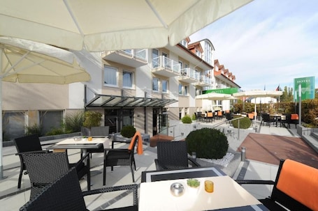 Fachada do alojamento. Hotel Markkleeberger Hof