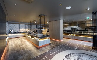 Café da manhã com buffet todos os dias mediante uma taxa