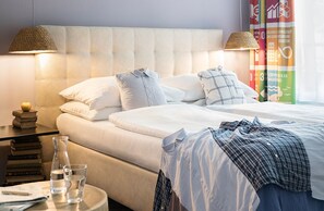 Quarto Comfort, vista para o jardim | Roupa hipoalergénica, cofre no quarto, com decoração personalizada 