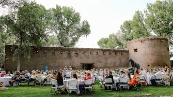 Espaço exterior para banquetes