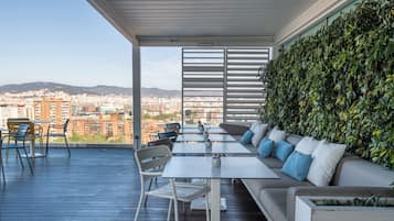 Terraço no piso superior