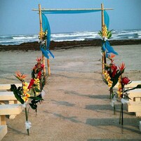 Área externa para casamento