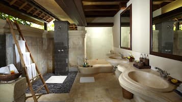 Villa, piscina privativa (Sungu Villa) | Casa de banho | Artigos de higiene pessoal grátis, um secador de cabelo