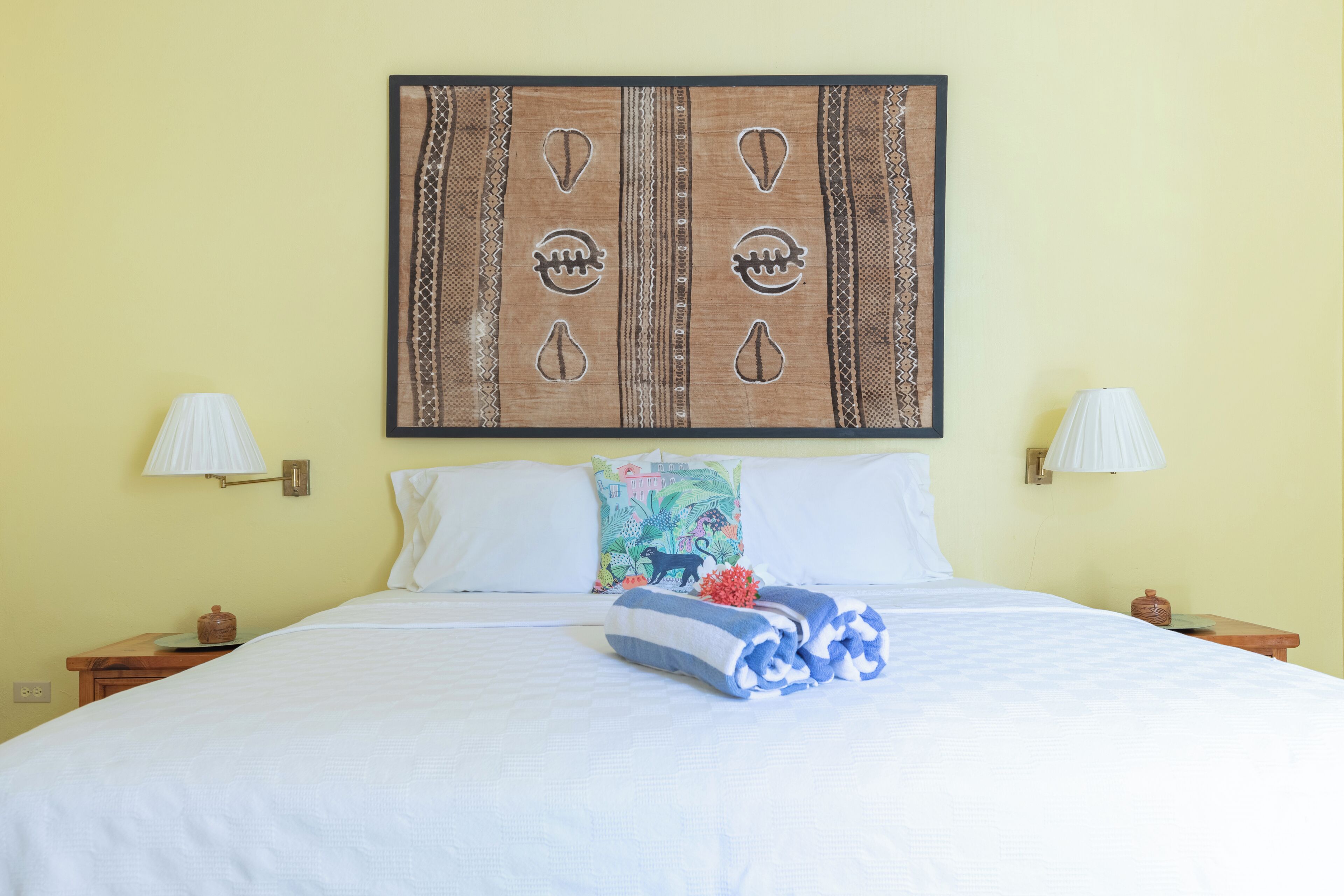 Vila com design assinado, 3 quartos, vista para o oceano, de frente para a praia | Roupas de cama de algodão egípcio, roupas de cama premium