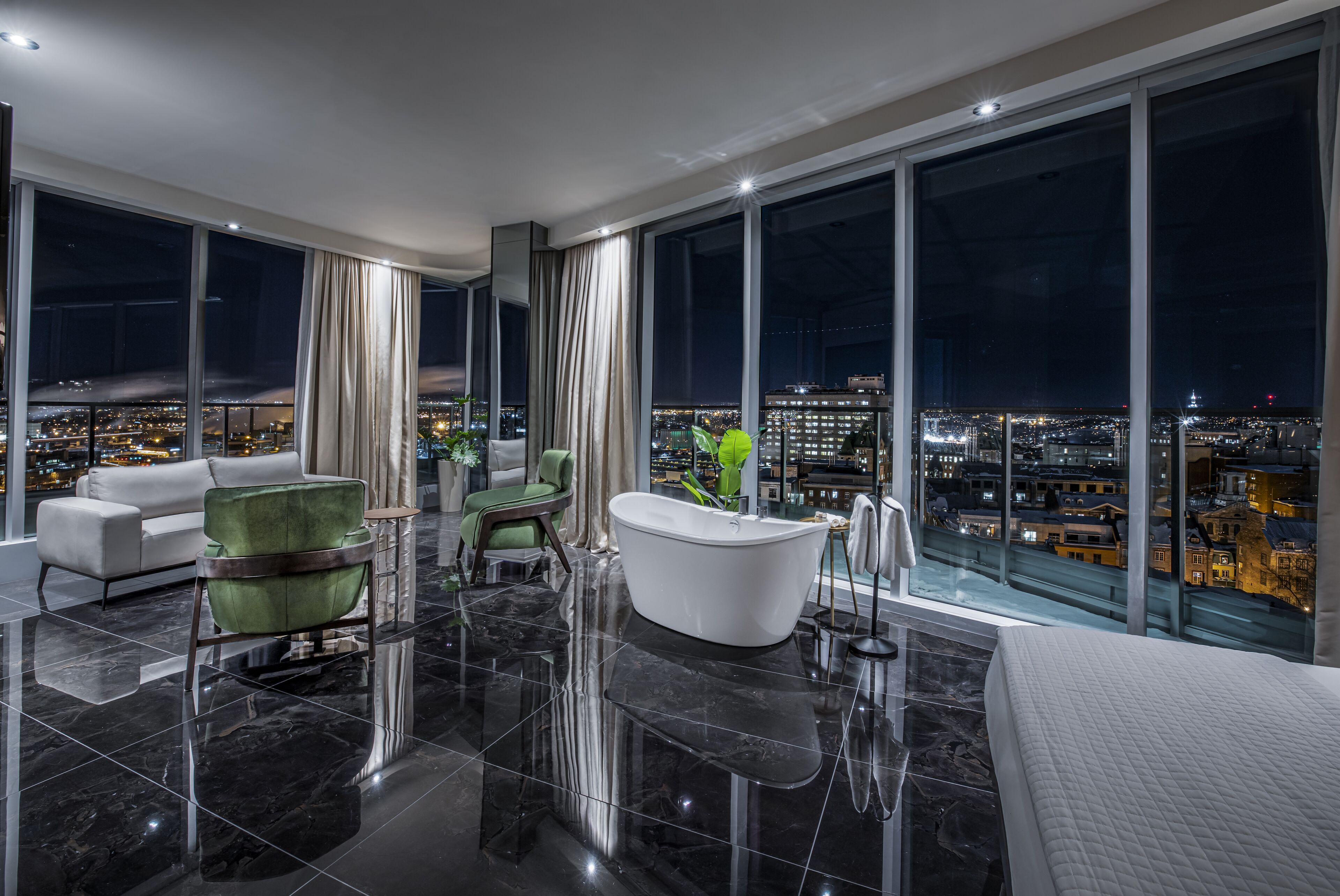 Penthouse 9e Ciel | Vista do quarto