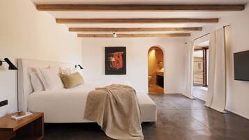 Quarto casal, banheira (Gran Deluxe) | Roupas de cama de algodão egípcio, roupas de cama premium, frigobar