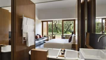 Quarto Deluxe, vista para o jardim | 1 quarto, roupa de alta qualidade, minibar, cofre no quarto