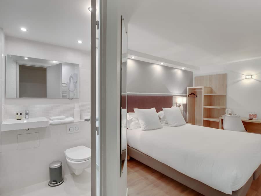 Camas de colchão Select Comfort, secretária, quartos insonorizados