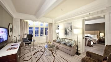 Suíte luxo | 1 quarto, edredons de pluma, frigobar, cofres nos quartos