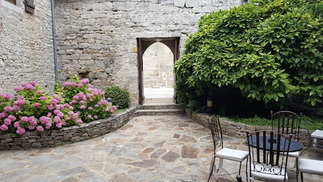 Vista do quarto. La Terrasse