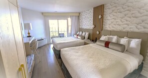 Quarto Standard, 2 camas queen-size, não fumadores | Ferro/tábua de engomar, Wi-fi grátis, roupa de cama fornecida