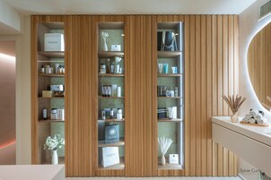 Salas para tratamentos a dois, tratamentos corporais, bandagem corporal