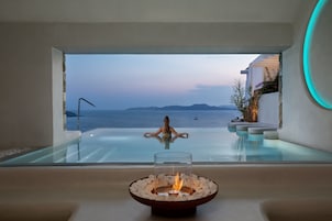 Salas para tratamentos a dois, sauna seca, banheira de hidromassagem