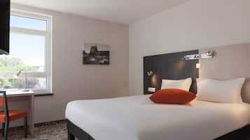 Apartamento luxo | Roupas de cama premium, camas com colchões pillow-top, escrivaninha