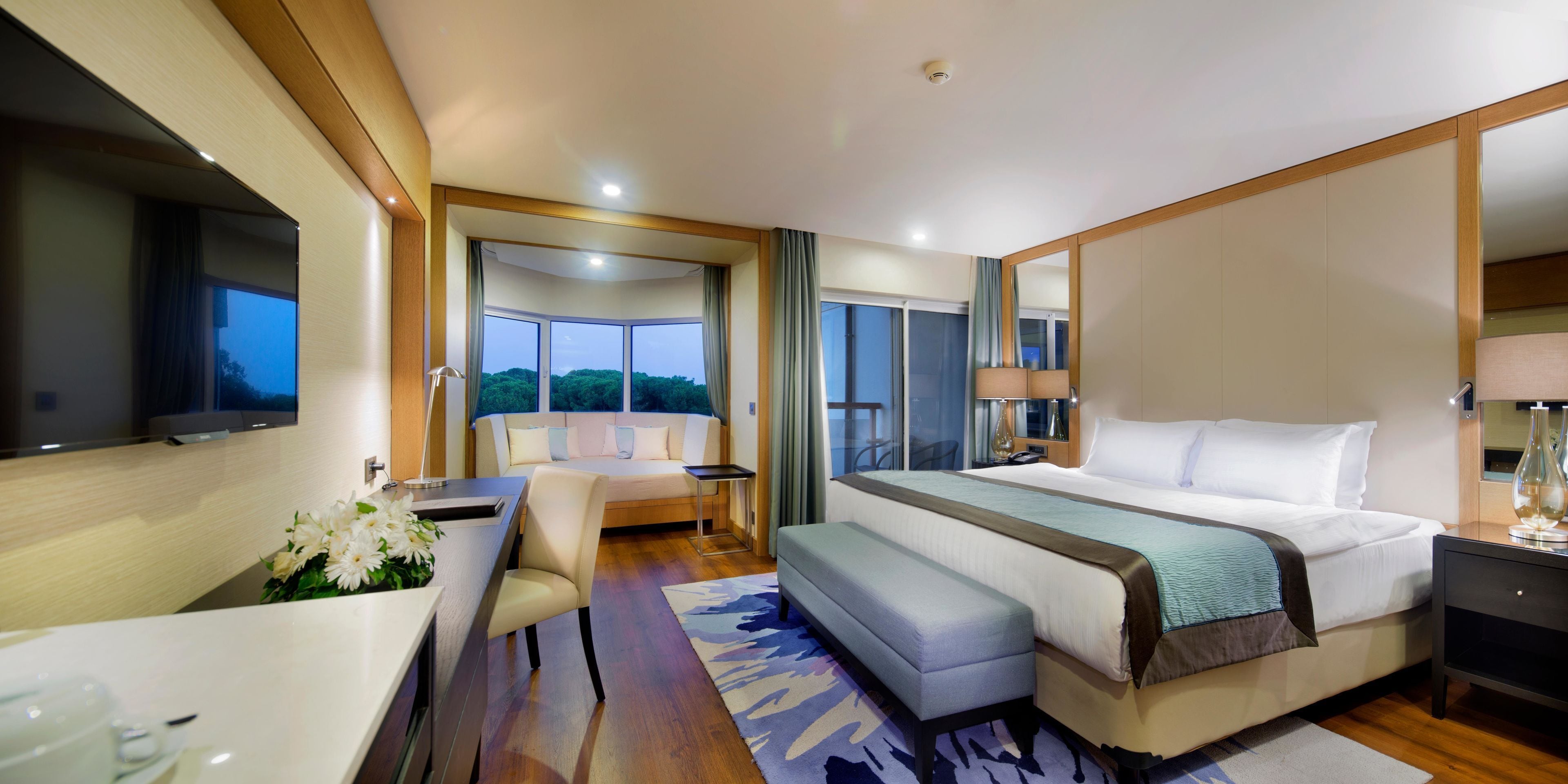 Duplex, 2 quartos | Roupas de cama de algodão egípcio, roupas de cama premium, frigobar