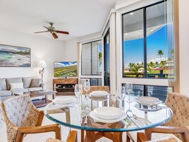 Apartamento em Condomínio Fechado, 1 quarto, vista para o campo de golfe (177) | Refeições no quarto