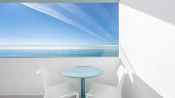 Quarto Duplo ou Twin, vista para o mar | Varanda