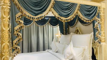 Suíte estúdio | 1 quarto, roupas de cama premium, camas com colchões pillow-top