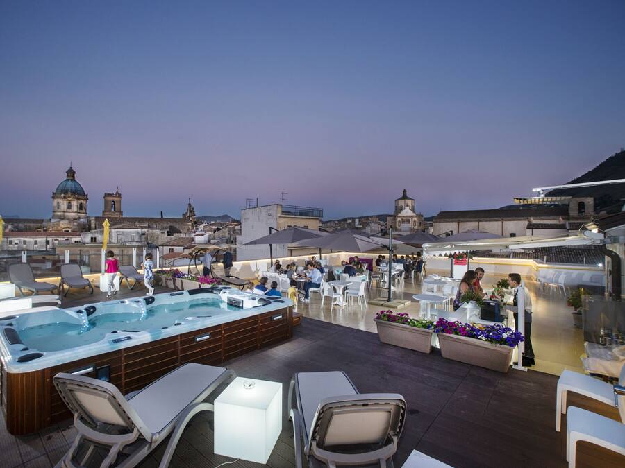 Terraço no piso superior