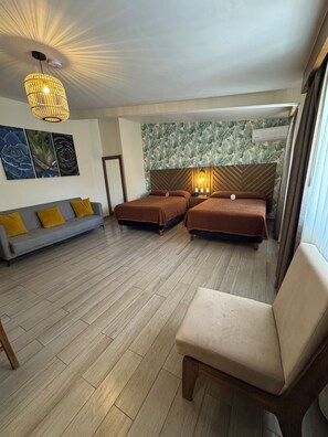 Quarto Duplo Júnior | Roupa de alta qualidade, edredões de penas, cofre no quarto 