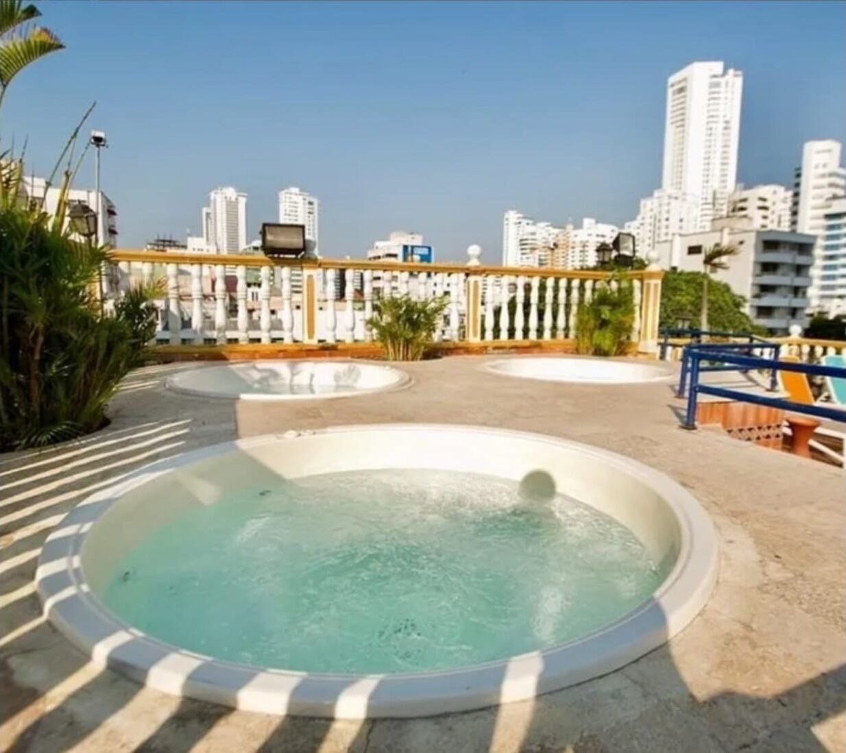 Terraço no piso superior