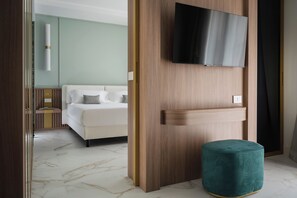 Suíte executiva | Frigobar, cofres nos quartos, quartos à prova de som, Wi-Fi de cortesia