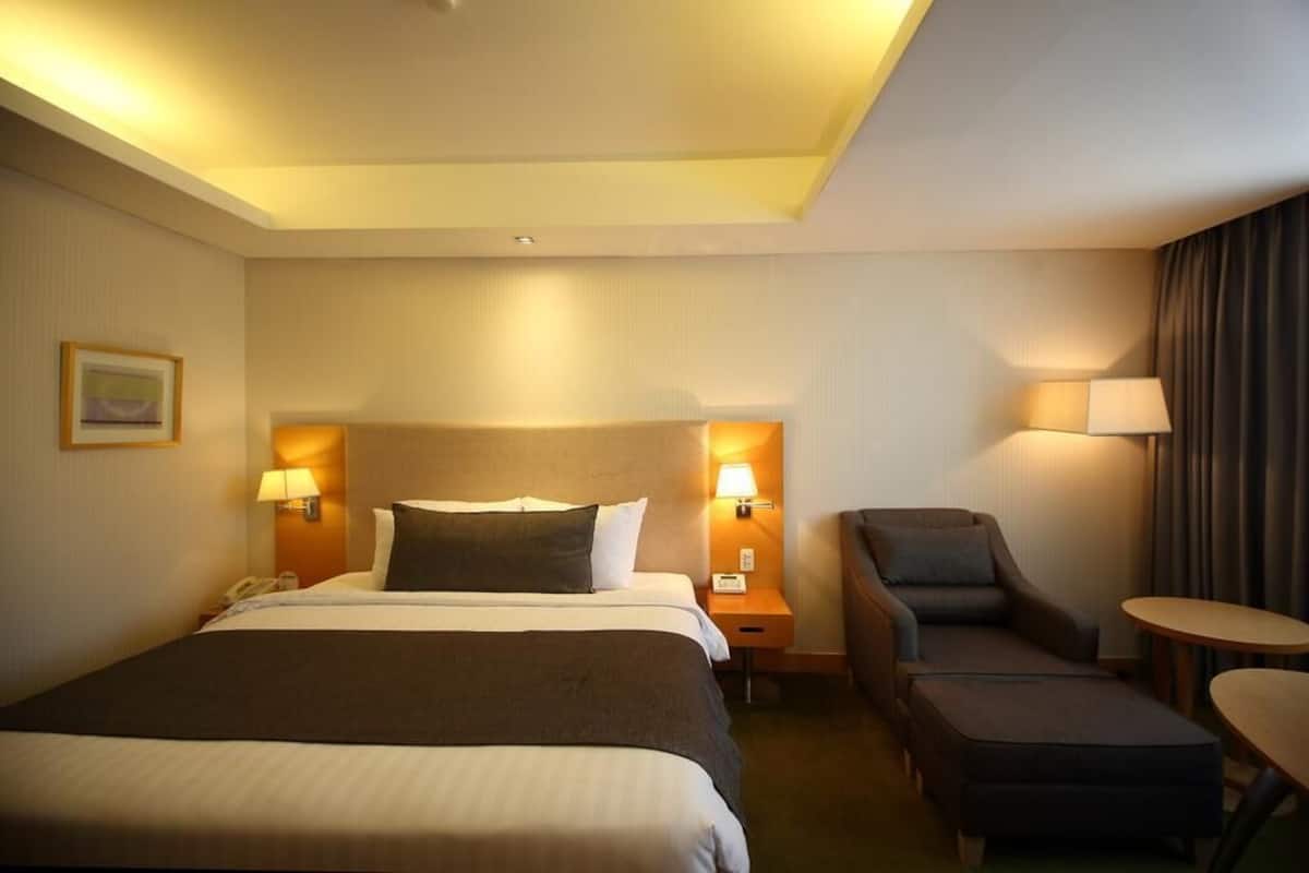 Roupa de alta qualidade, minibar, cofre no quarto, secretária