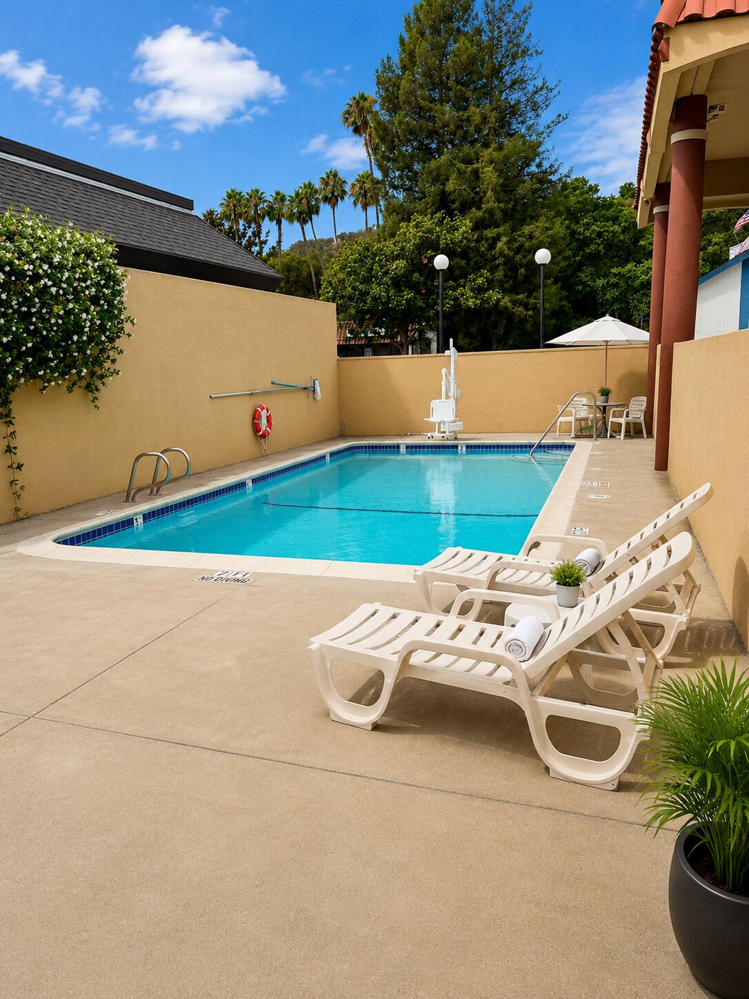 Piscina exterior sazonal 
