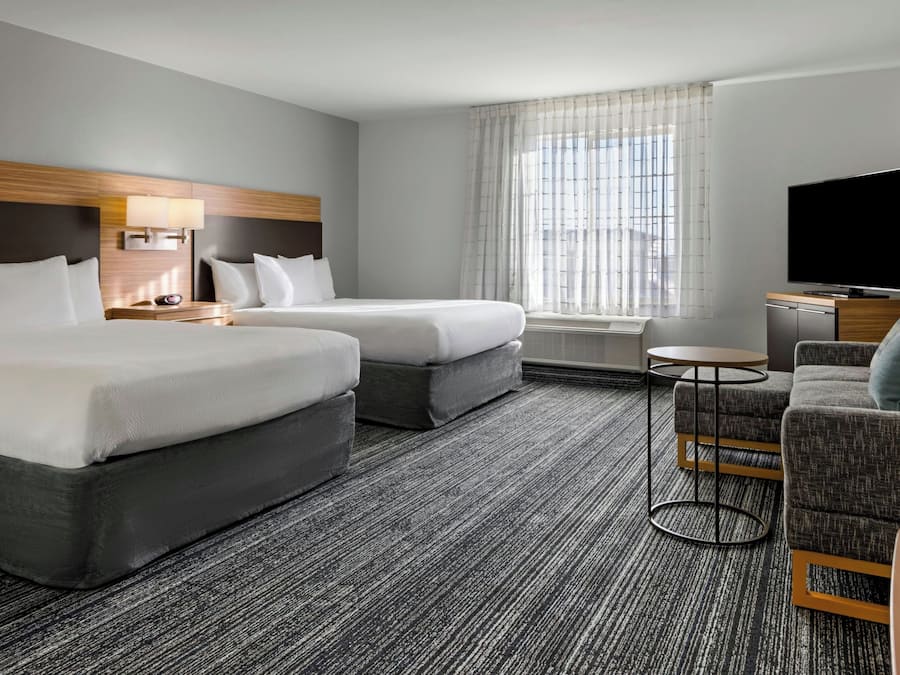 Estúdio, 2 camas queen-size | Roupa de alta qualidade, cofre no quarto, secretária