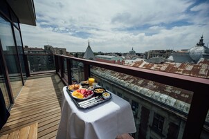 Apartamento executivo, terraço | Terraço/pátio