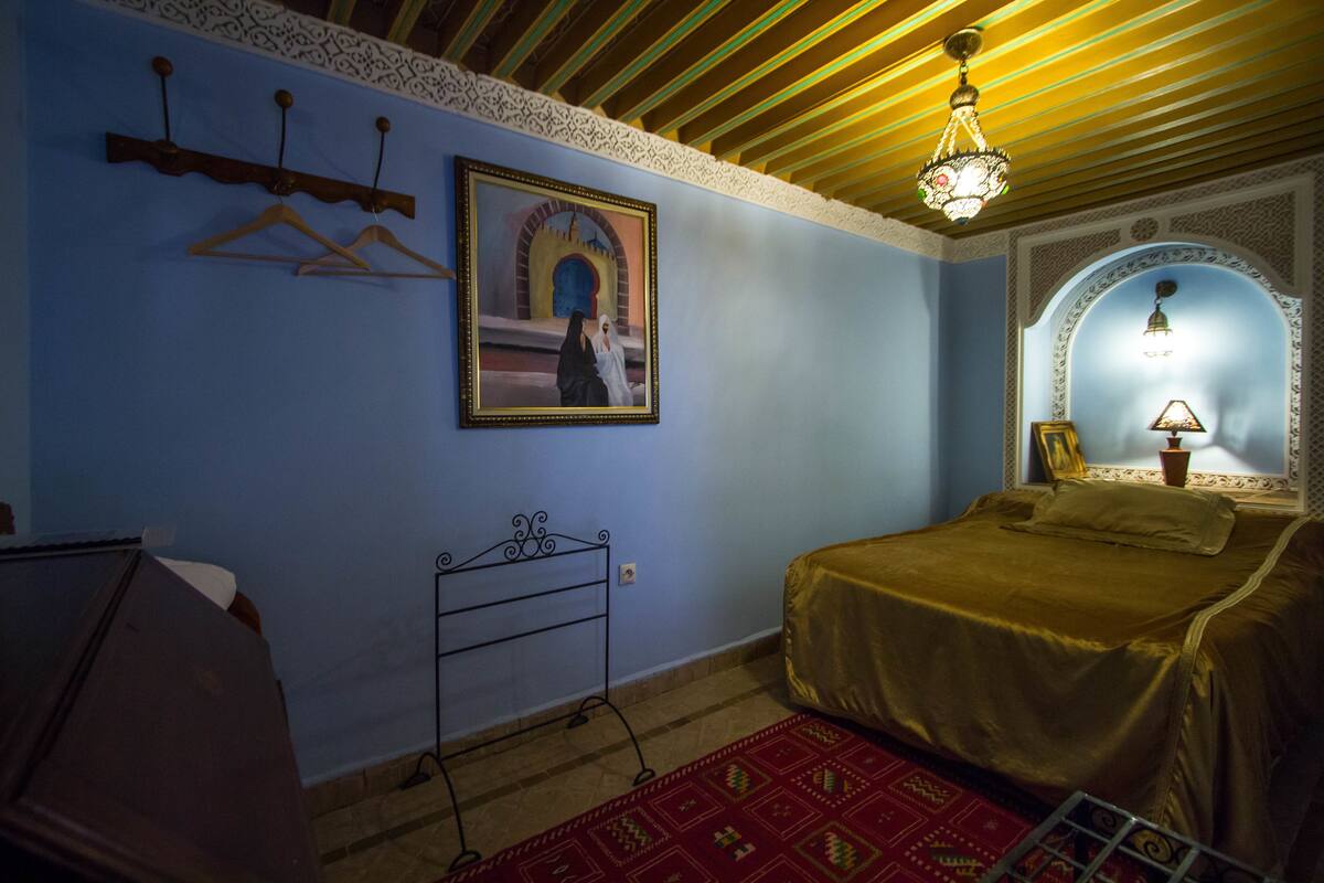 Quarto casal (Chaouen) | Wi-Fi de cortesia, roupa de cama