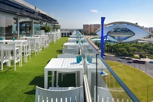 Terraço no piso superior