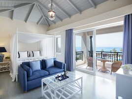 Deluxe Bungalow Sea View | Frigobar, cofres nos quartos, quartos à prova de som, Wi-Fi de cortesia