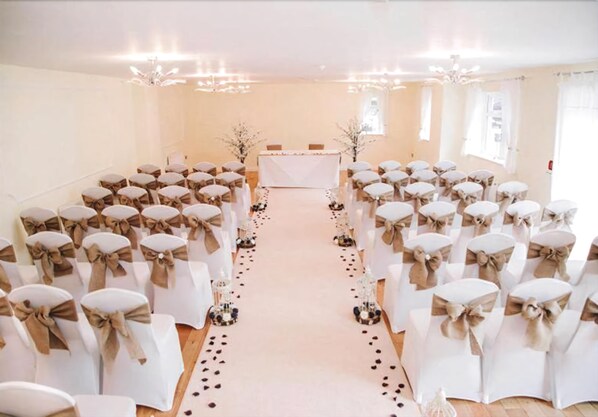 Espaço interior para casamentos