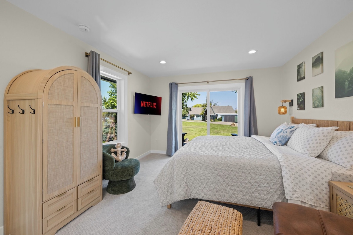 King room, Jetted Tub | Roupa de alta qualidade, camas de colchão pillowtop 