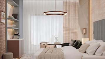 Premium Room | Frigobar, cofres nos quartos, espaço de trabalho para notebook