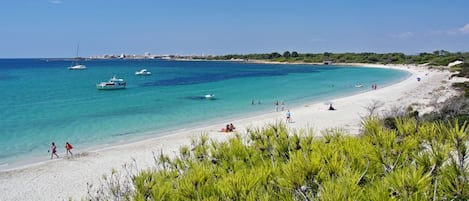 Perto da praia, toalhas de praia