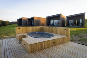 Cabana de Madeira Deluxe | Terraço/pátio interior