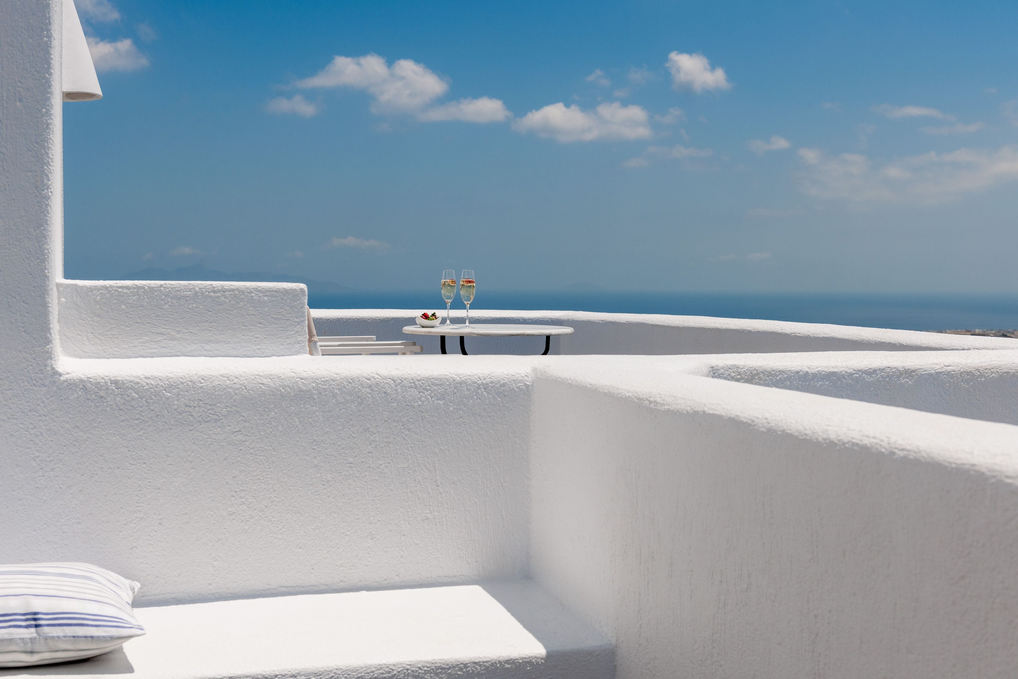 Suite (Aida) Caldera View | Roupa de alta qualidade, minibar, cofre no quarto 