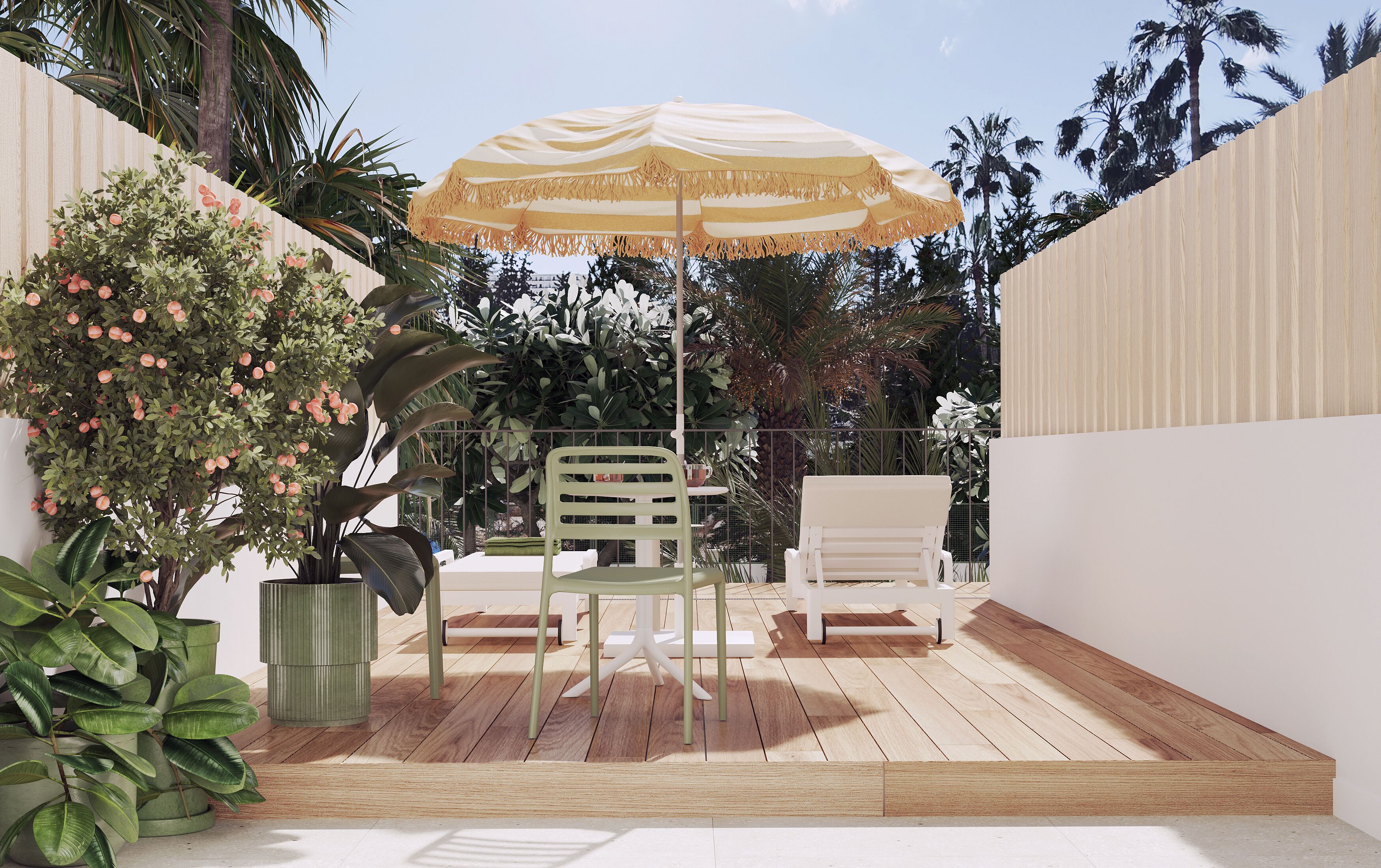 Quarto Duplo Premium, varanda (BRUNCH UNLIMITED) | Terraço/pátio interior