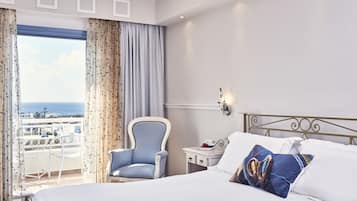 Quarto Standard, em frente ao mar (Ariadni) | Lençóis de algodão egípcio, roupa de alta qualidade