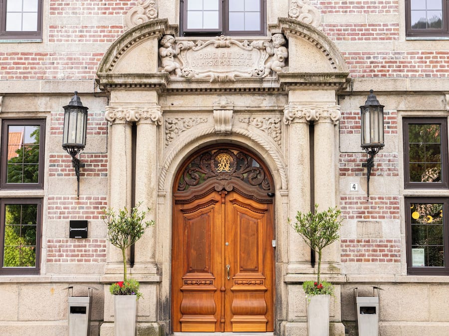 Entrada do alojamento